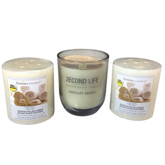 Accents | Chesapeake Bay Candle Mahogany Embers 2 Luminescence Candle ...